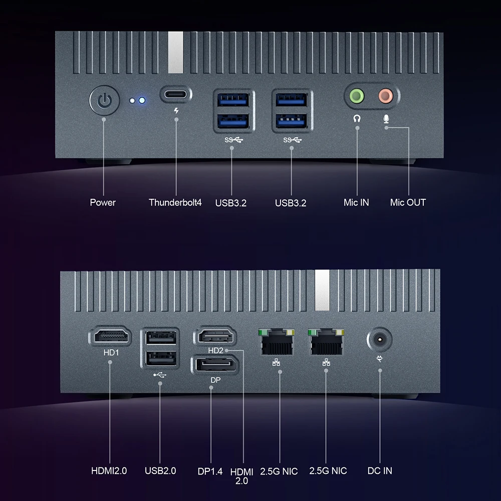 IT12 Mini PC Gaming Desktop Computer Intel i9 13900H/12900H - Chatreey